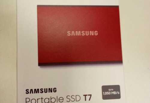 Внешний диск SSD Samsung T7 MU-PC500R/WW, 500гб