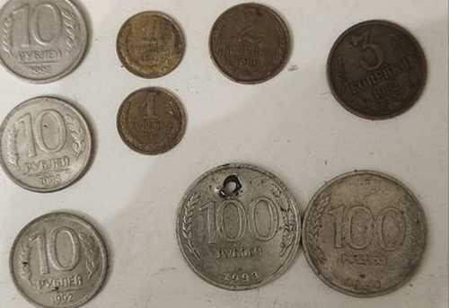 Разные монеты времён СССР