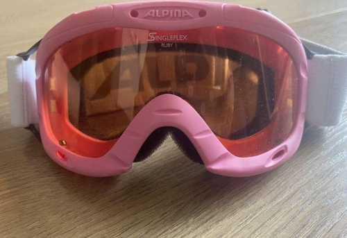 Горнолыжные очки Alpina для девочки 3-8 лет