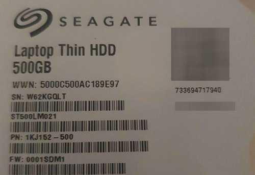 Внутренний жесткий диск HDD Seagate Laptop 500Gb