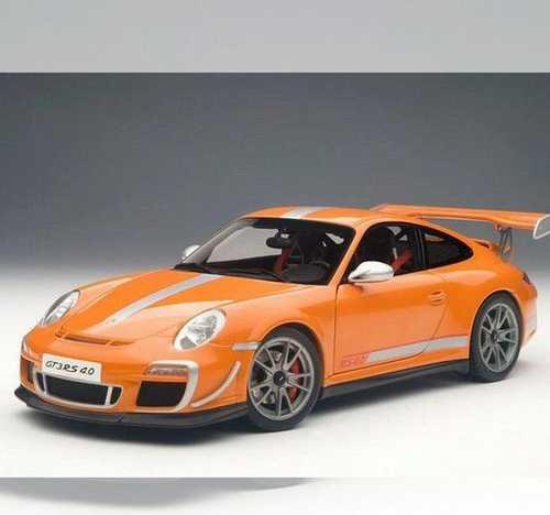 Модель Porsche 911 997 Gt3 RS 4.0 orange 1/18