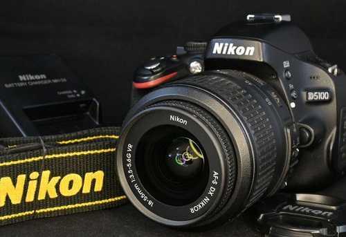 Nikon D5100 kit 18-55mm VR ED пробег 10600