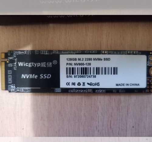 Ssd m2 nvme 128gb Wicgtyp