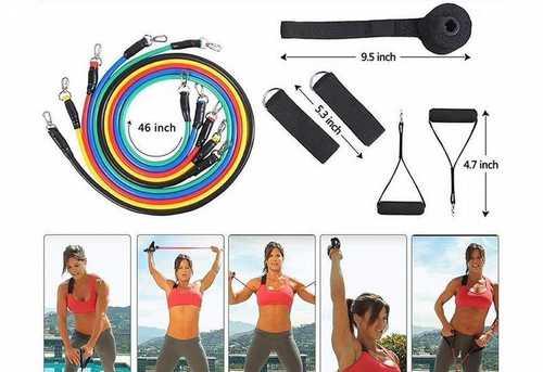 Фитнес упражнения резистивные полосы Crossfit