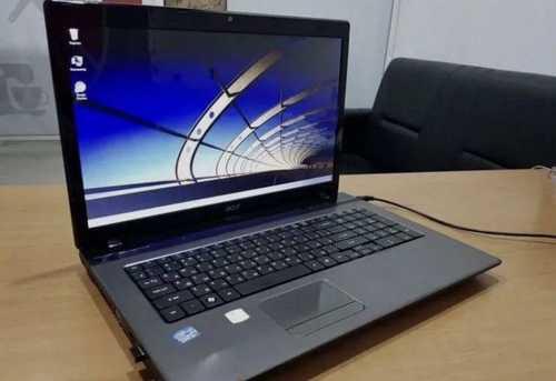 17.3" Acer Aspire 7750, 512 ГБ, Core i3-2330M, RAM 16 ГБ, Intel HD Graphics 3000