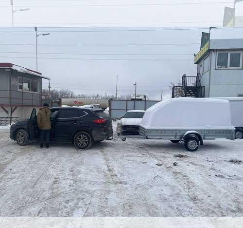 Одноосный прицеп с крышкой. Самосвал.Рассрочка