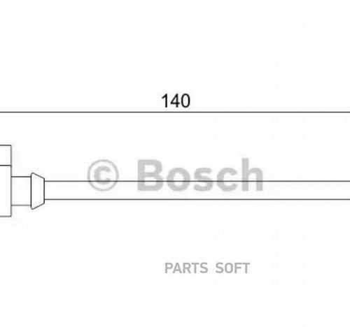 Bosch датчик износа колодок задних L140\ Porsche Cayenne, VW Touareg 3.0-4.8i/D 09