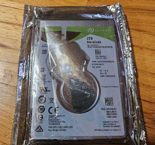 Hdd 2.5 2tb Seagate barracuda