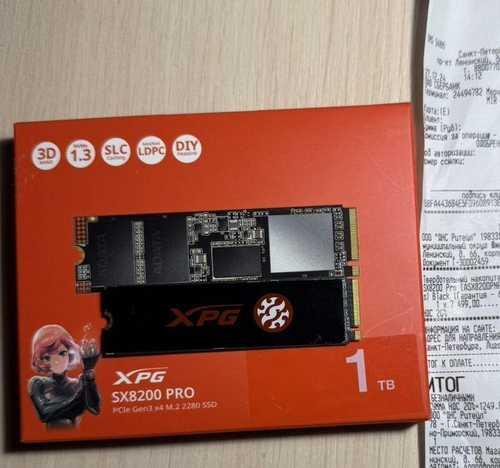 Накопитель ssd m2 1tb adata xpg sx8200pro