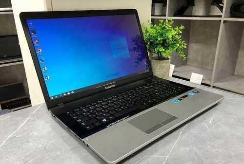 Большой ноутбук Samsung 17" с SSD для игр и офиса