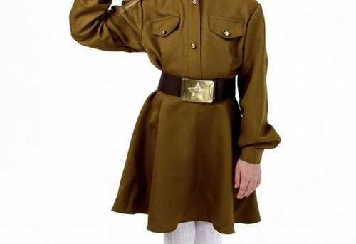 Детский военный костюм девочке Прокат