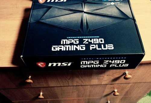 Материнская плата MSI mpg z490 gaming plus