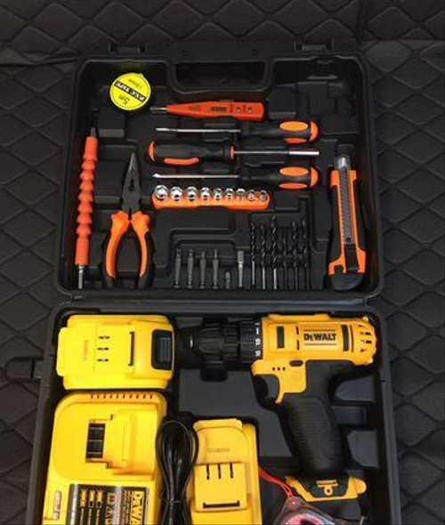 Шуруповерт dewalt 24v с оснасткой