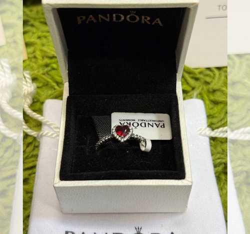 Кольцо Pandora Red Heart Оригинал