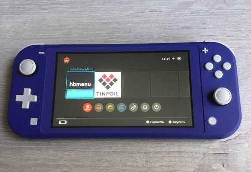 Nintendo Switch Lite чип 128 гб как новая blue