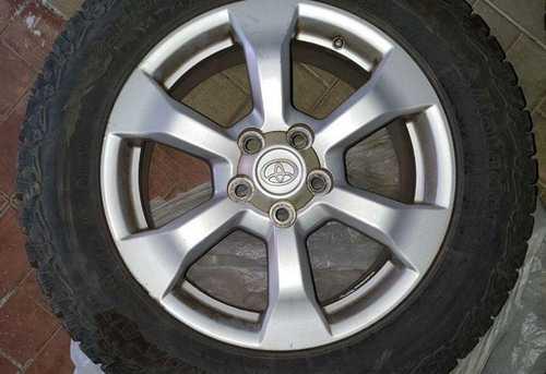 Литые диски r17 5x114 3 с резиной бу Toyota