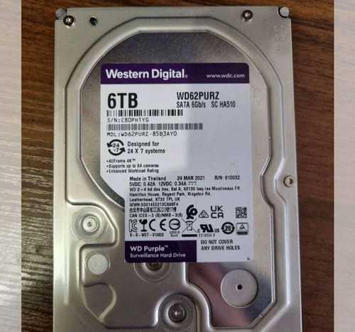 Жесткий диск 6 tb