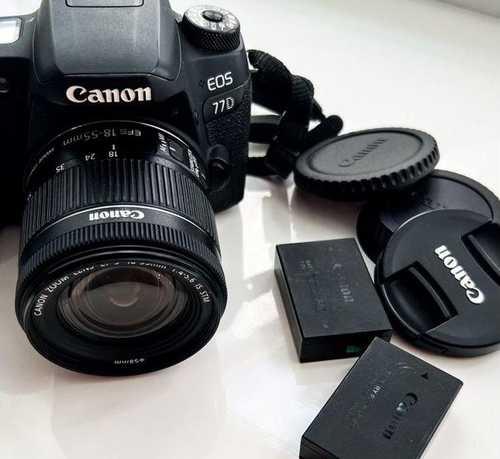 Зеркальный фотоаппарат canon 77d
