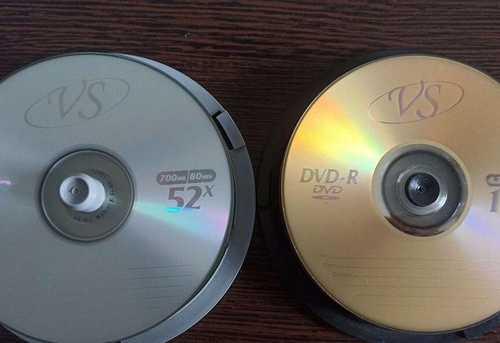Диски болванки VS DVD-R 16X CD-R 52X