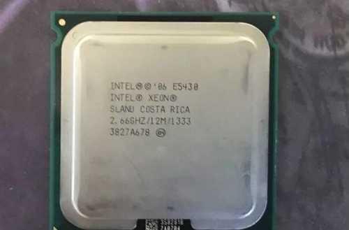 Intel Xeon e5430 С адаптером и пропилом