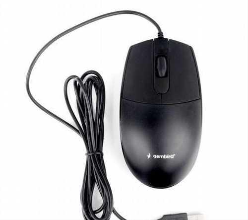 Мышь Gembird MOP-420 USB черный 2кн.+колесо-кнопк