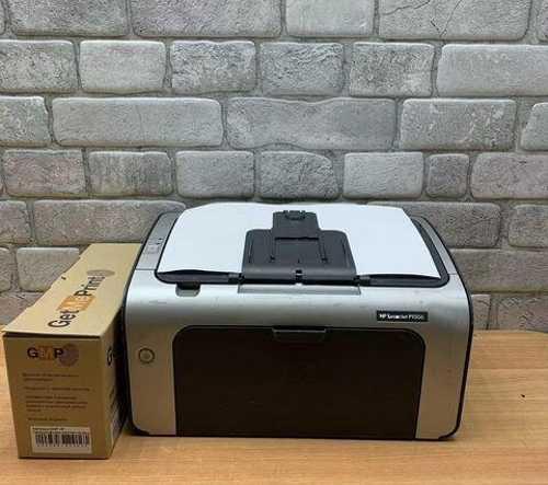 Лазерный принтер HP LaserJet P1006+Новый картридж