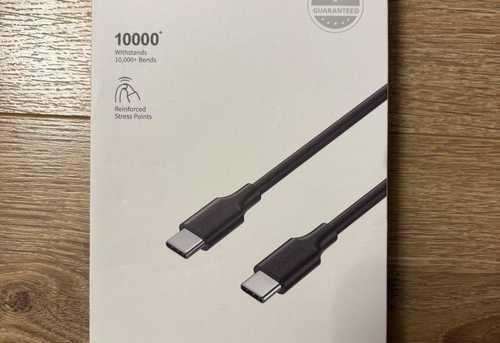 Новый кабель Ugreen USB-C USB-C 60w PD QC3.0