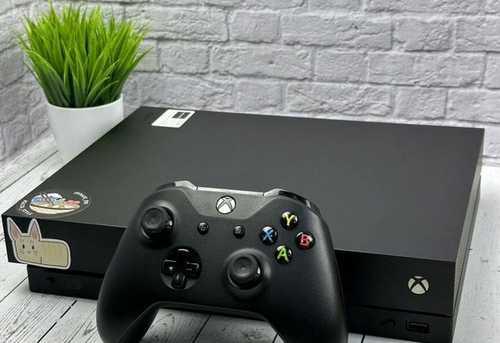 Xbox One X 1 Tb + 1 геймпад + коробка