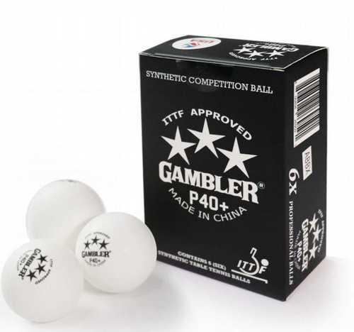 Мячи для н/т gambler P40+ ball - 6 pack