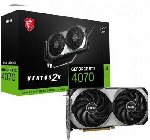 Видеокарта MSI GeForce RTX 4070 Ventus 2X E 12GB