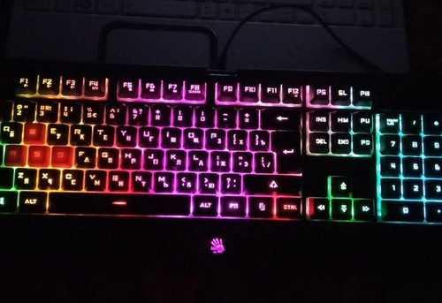 Клавиатура игровая bloody b120 neon с подсветкой