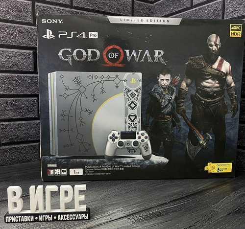 Прошитый PS4 PRO limited God of War Edition (11.00