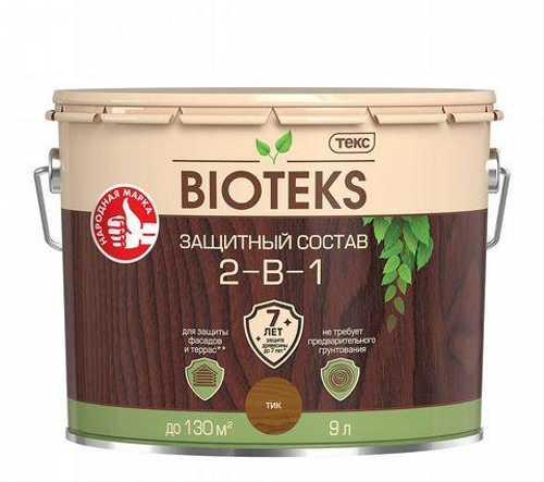 Антисептик Текс Bioteks 2-в-1 для дерева тик 9 л