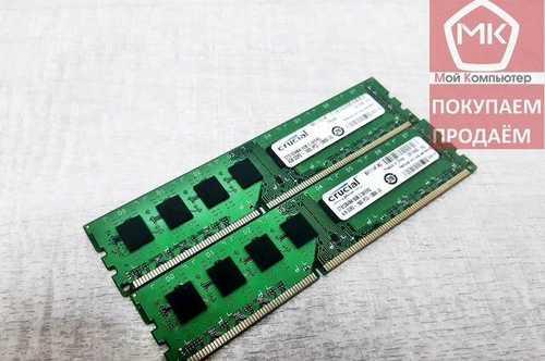 Комплект 8GB DDR3 CT51264BA160B двух ранговая