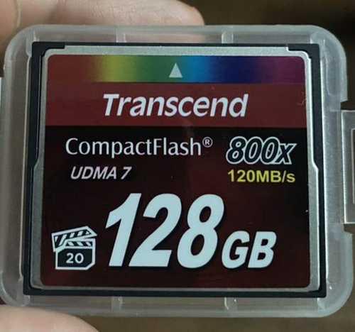 Карта памяти CF transcend 128 Gb