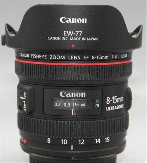 Canon EF 8-15mm f/4L Fisheye USM (like new)
