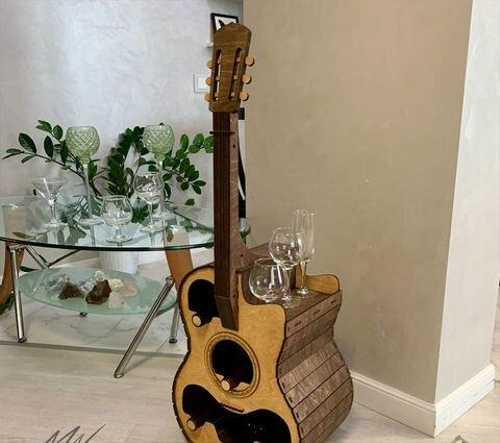 Мини-бар "Гитара" из дерева "Moonwood"