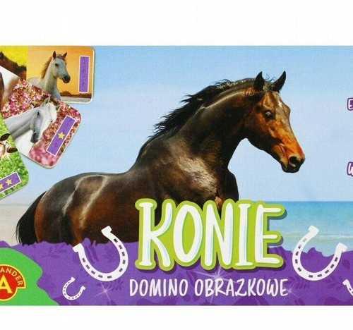 Настольная игра Alexander Gra Domino obrazkowe. Konie (140558613)