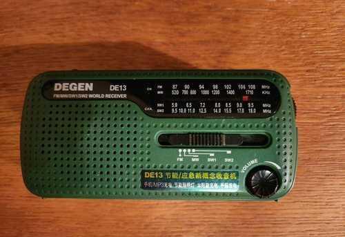 Радиоприемник Degen DE13 с солнечной батереей