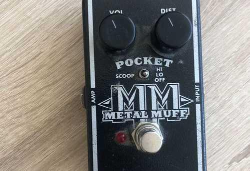 Гитарная педаль electro harmonix metal muff pocket