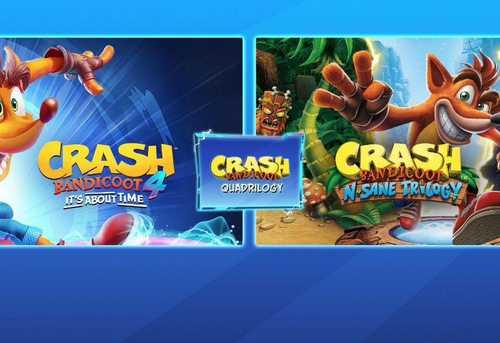 Crash Bandicoot - Quadrilogy Bundle на PS4 и PS5