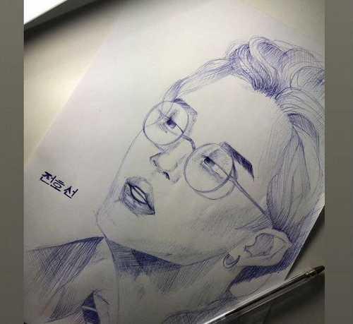 Рисунок Пак Чимин BTS