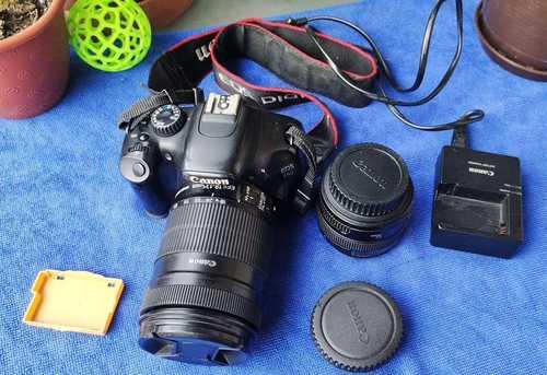 Зеркальный фотоаппарат canon 550d kit 18-135