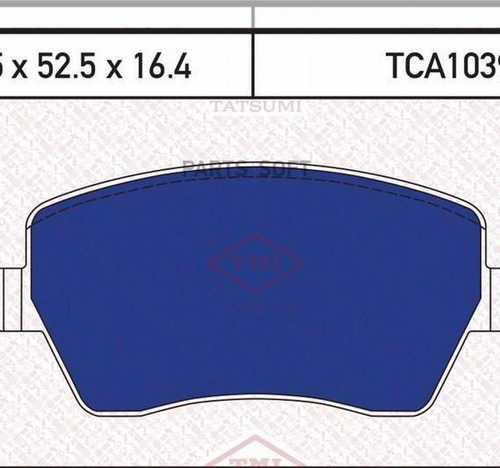 Tatsumi TCA1039 Колодки тормозные дисковые передние