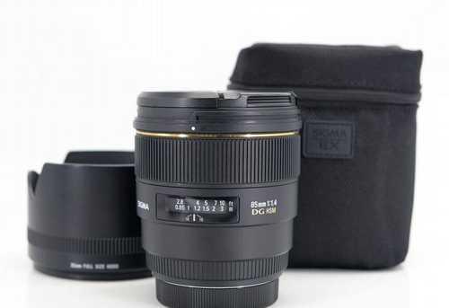 Sigma AF 85mm f/1.4 EX DG HSM Canon EF отл. сост