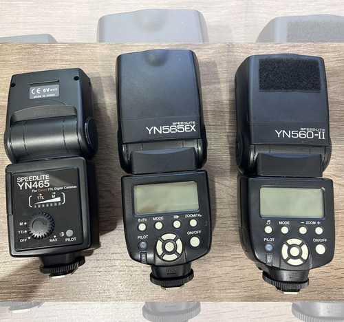 Вспышки yongnuo yn465, yn565ex, yn560II