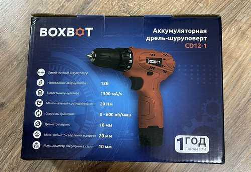 Аккумуляторная дрель шуруповерт boxbot новый