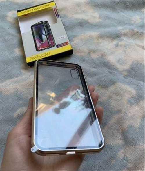 Магнитный чехол на iPhone xs max