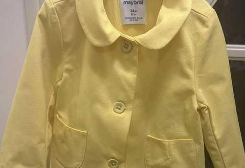 Пиджак удлиненный для девочки mayoral