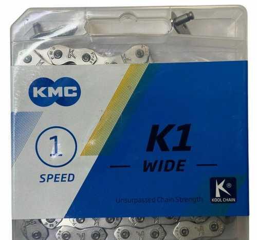 Цепь для велосипеда KMC K1-W 1/2"x1/8" (110 зв, 1ск)   замок